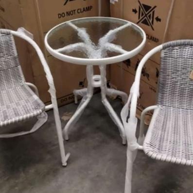 Jual Informa - Colorado Set Meja Kaca & Kursi Teras Rotan Sintesis ...