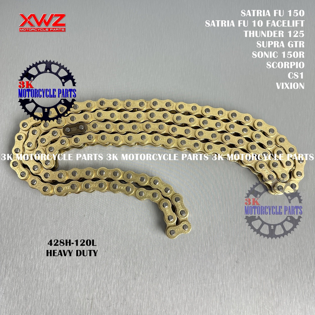 Jual RANTAI RANTE RODA RANTAI RANTE MOTOR 428H-120L SATRIA FU 150 ...