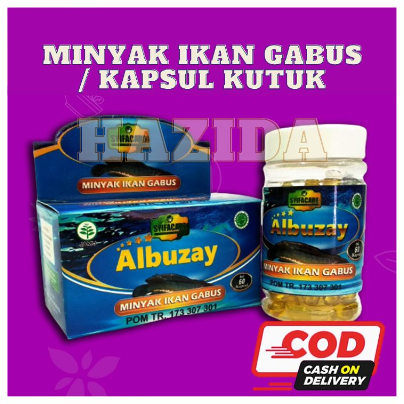 Jual Minyak Ikan Gabus ALBUZAY Kapsul Kutuk Oil BPOM 60 Kapsul | Shopee Indonesia