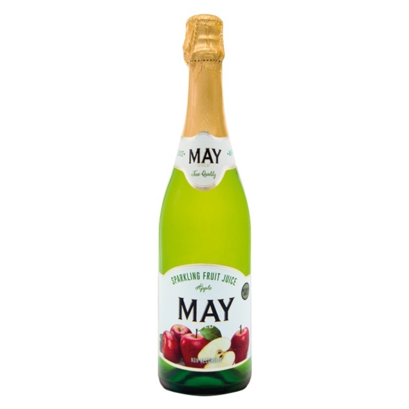 Jual HS Sparkling Apple Juice May 750 ML | Shopee Indonesia