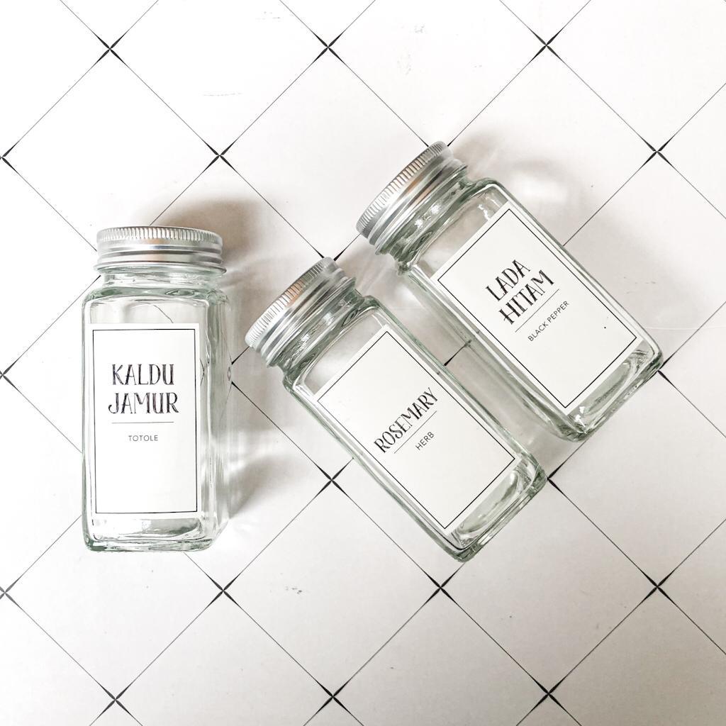 Jual Stiker Bumbu Dapur KITCHEN Spice Label Bumbu Dapur 7,5 x 3,5 cm ...