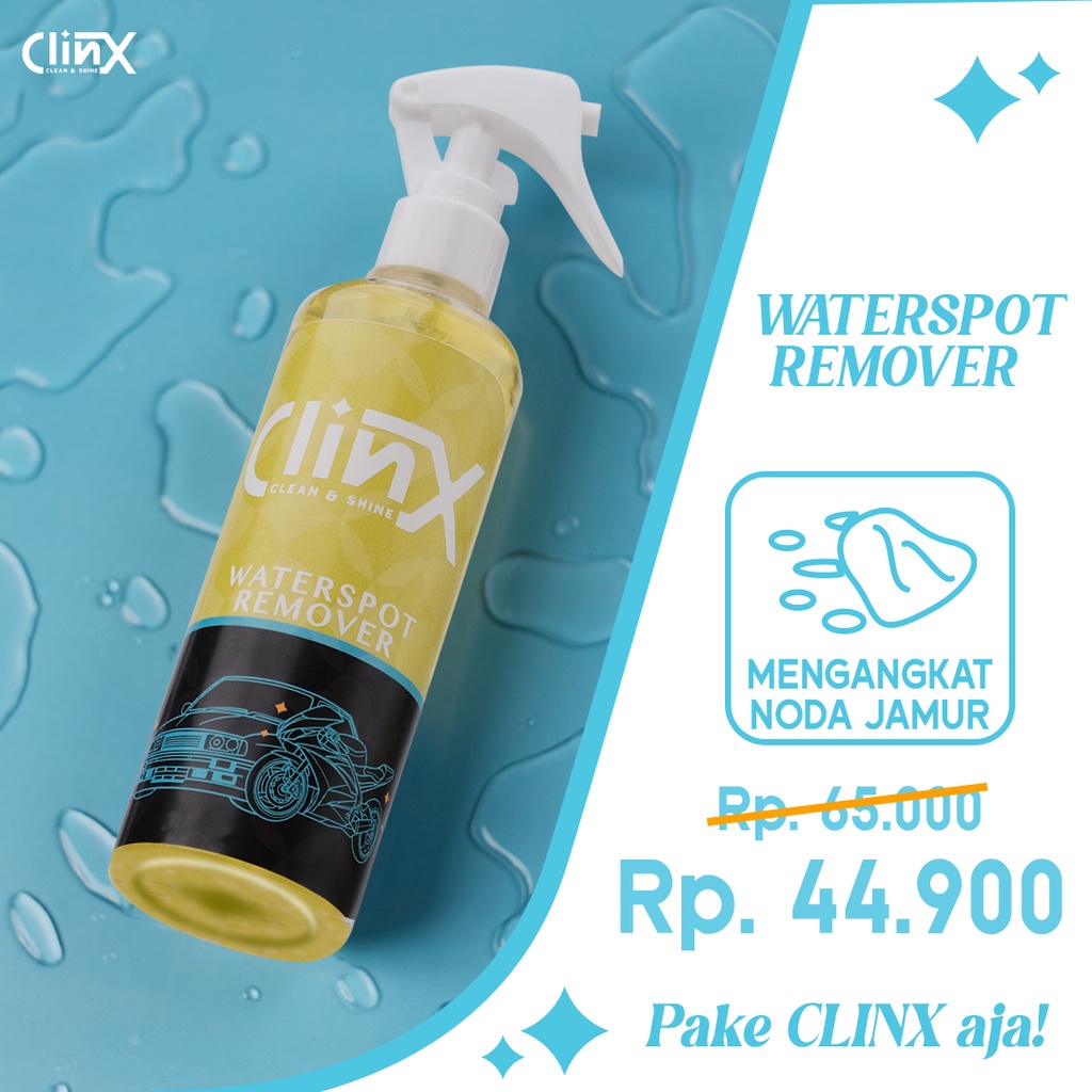 Jual Clinx Waterspot Remover | Penghilang Kerak Noda Jamur Motor Mobil ...