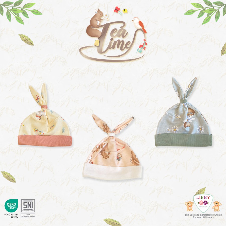 Jual LIBBY Topi Newborn Motif Isi 1pcs (Tersedia 3 Varian Topi dan ...