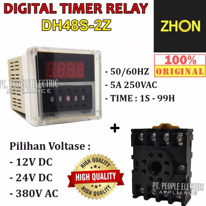 Jual DIGITAL TIMER RELAY DH48S-2Z DC | Shopee Indonesia
