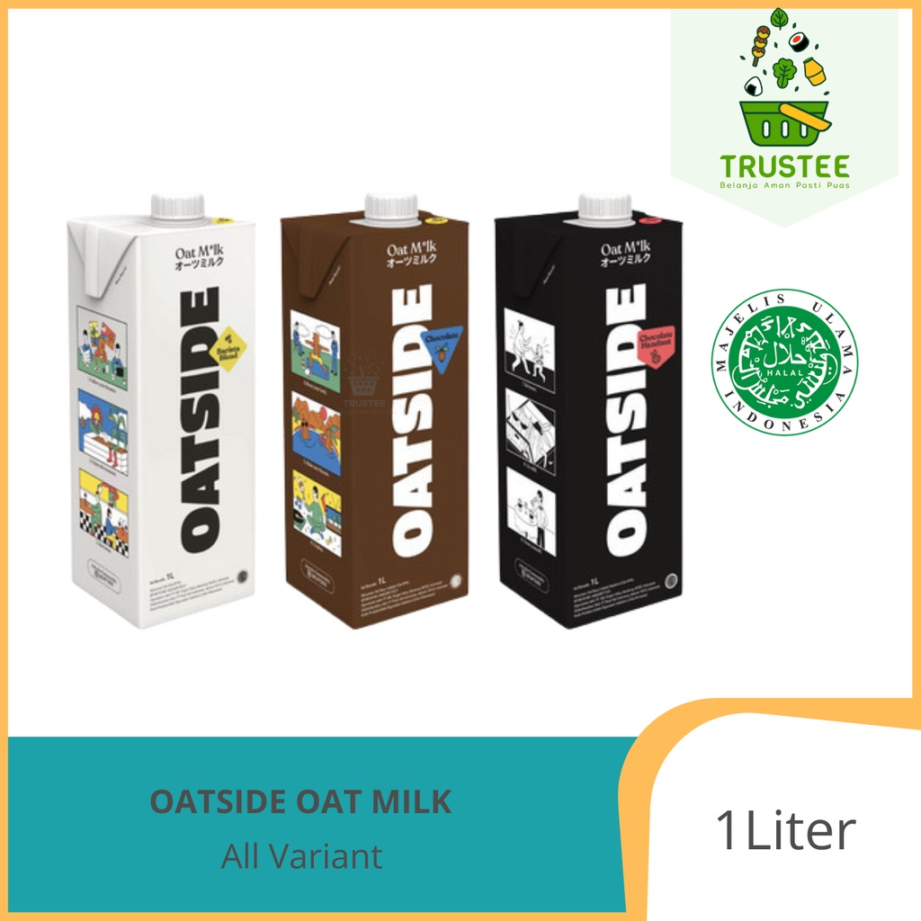 Jual OATSIDE Susu Oat Milk 1L Barista Blend Edition / Chocolate ...