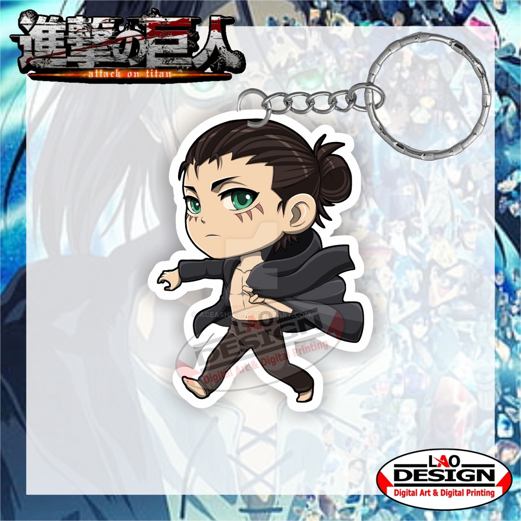 Jual Gantungan Kunci EREN YEAGER Shingeki no Kyojin - Key Chain ...