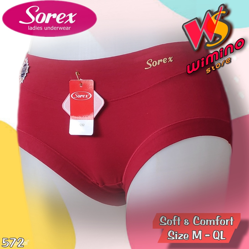 Jual W572 (3-12 pcs) Sorex Celana Dalam Wanita Dewasa, Celana Dalam Perempuan Sorex Size M L EL ...