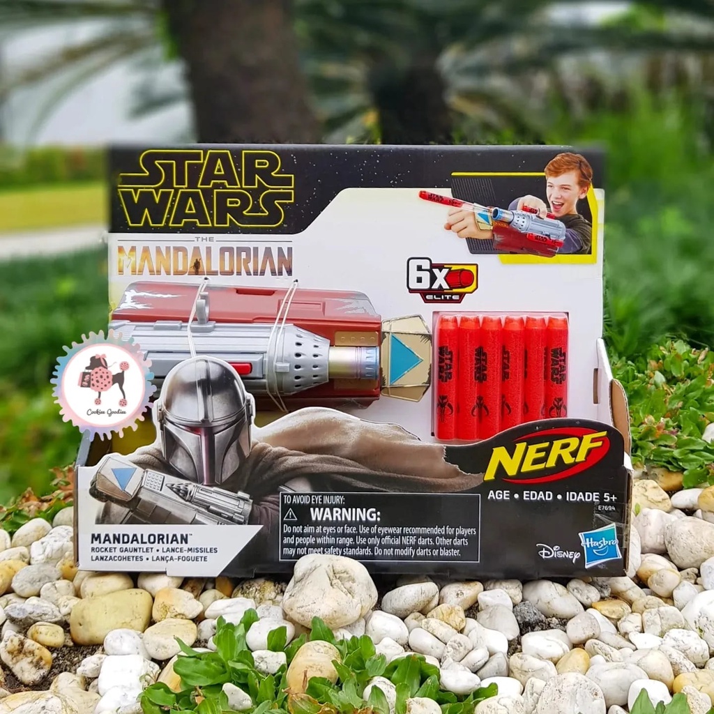 Jual Nerf Star Wars The Mandalorian Rocket Gauntlet Launcher | Shopee ...