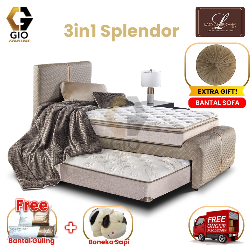 Jual Kasur Lady Americana 3in1 Splendor (Full Set) | Shopee Indonesia