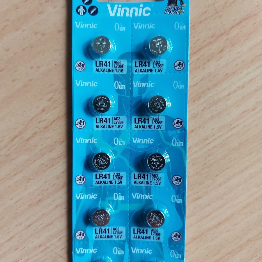 Jual Baterai Termometer/ Thermometer Digital Pencil LR41 Vinnic Original | Shopee Indonesia