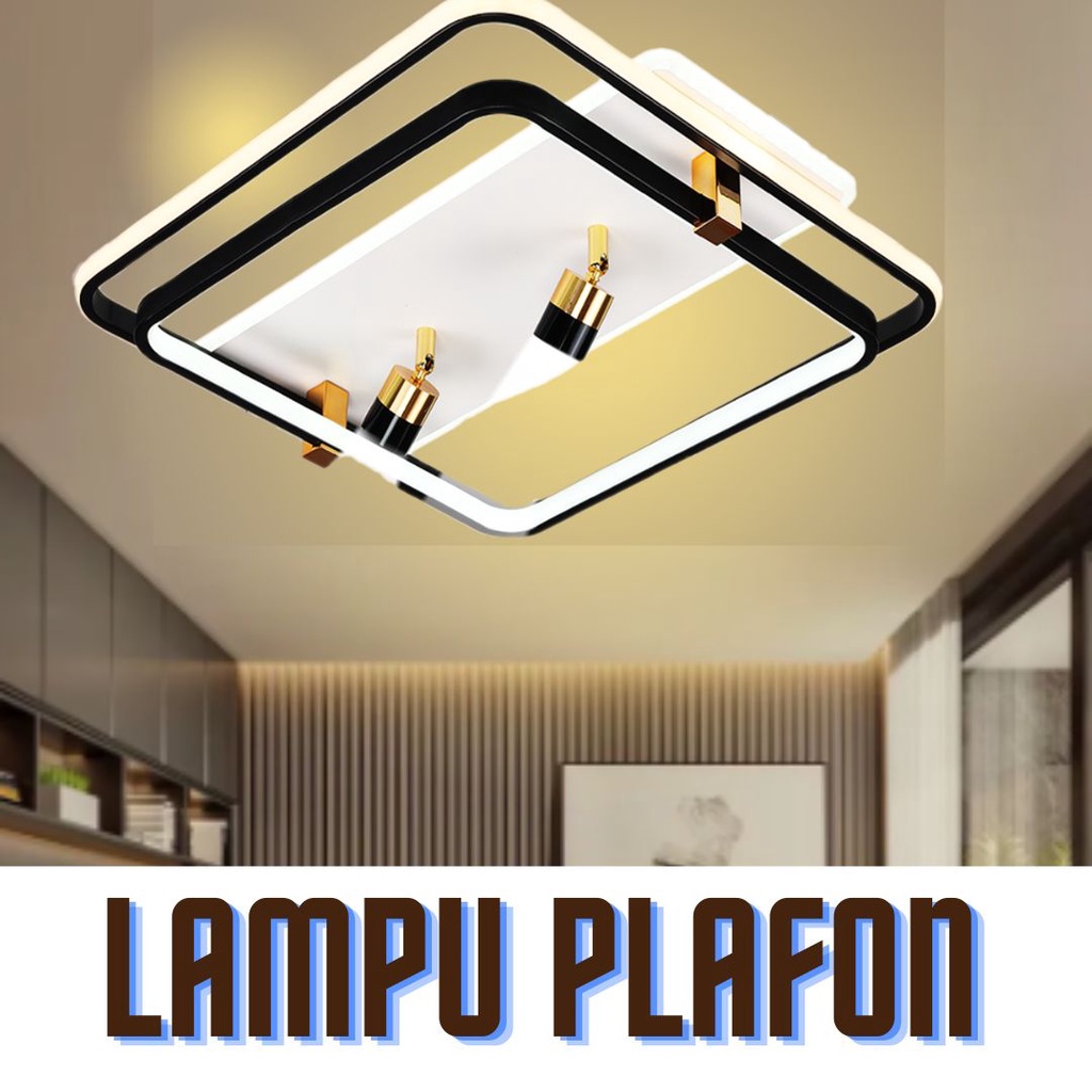 Jual Lampu Plafon Ceiling LED 3 Warna Persegi Lampu Hias Plafon Sorot 3 ...