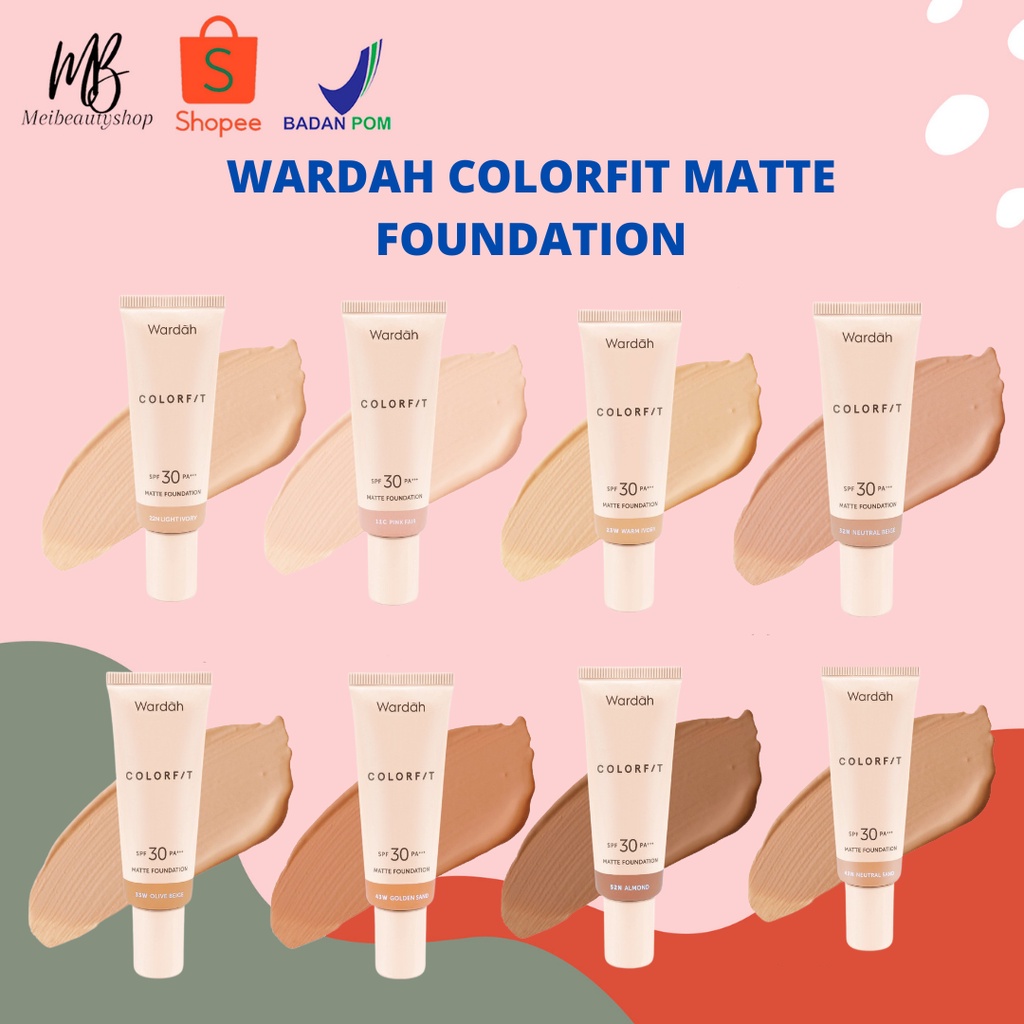 Jual Wardah Colorfit Matte Foundation - Liquid Foundation SPF 30PA ...