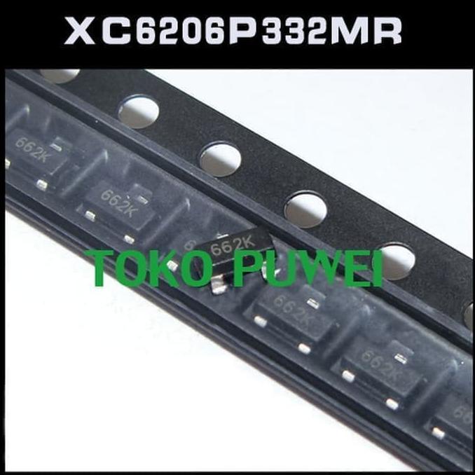 Jual XC6206P332MR 662K 3.3V 0.5A SOT-23 LDO for Arduino ESP8266 PI BG62 puw331 Kualitas Baik ...