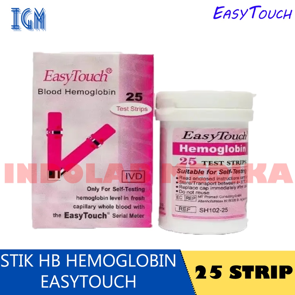 Jual Strip Hemoglobin Easy Touch isi 25 strip | Shopee Indonesia