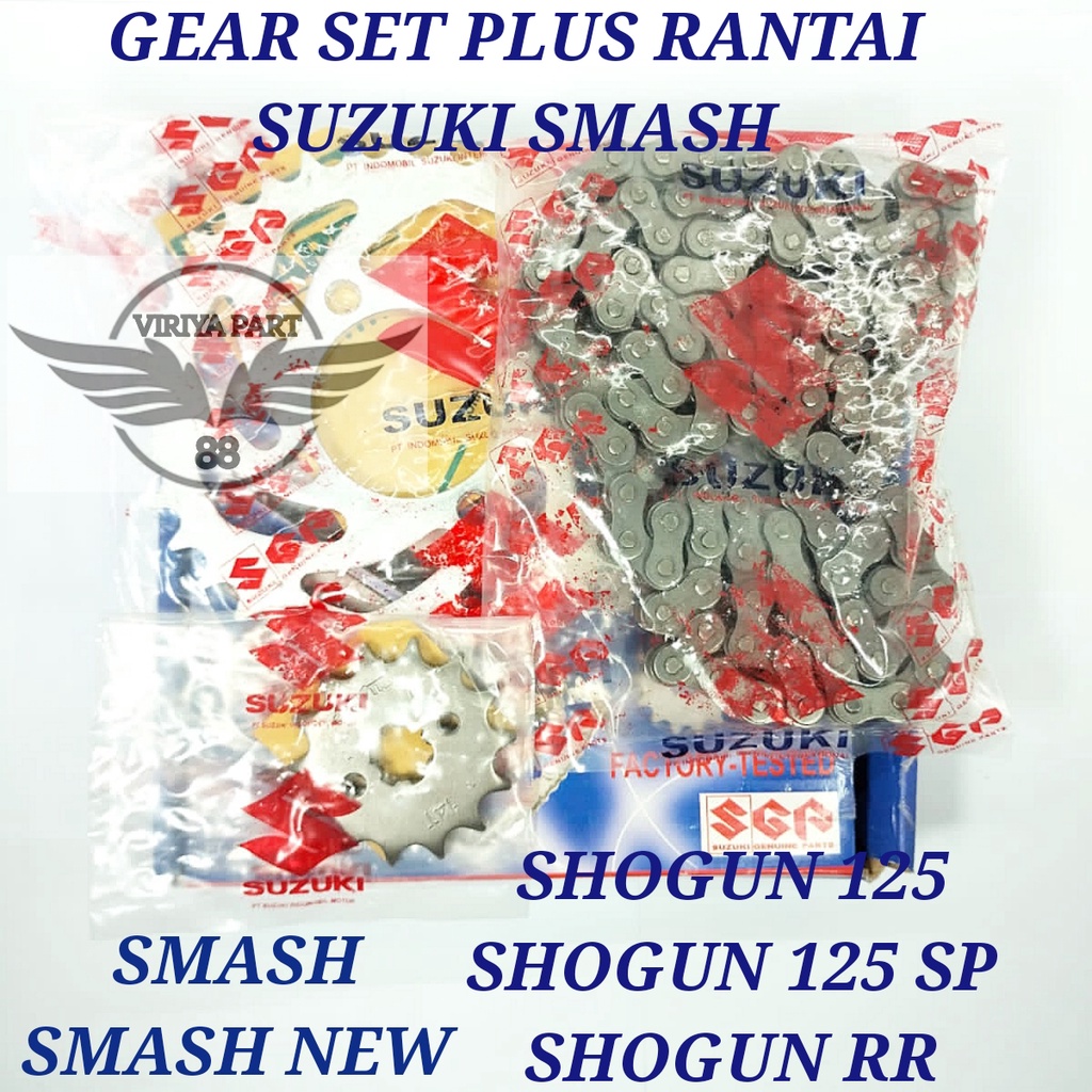 Jual GEAR SET PLUS RANTAI SUZUKI KUALITAS ASLI ORIGINAL SUZUKI SGP ...