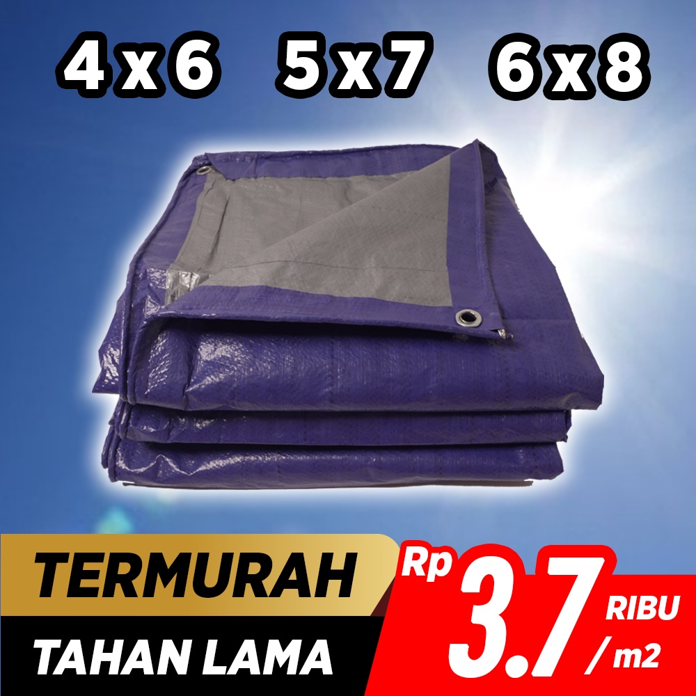 Jual Terpal Plastik A3 Uk 4x6 5x7 6x8 Premium Harga Termurah Rp 3,700/m ...