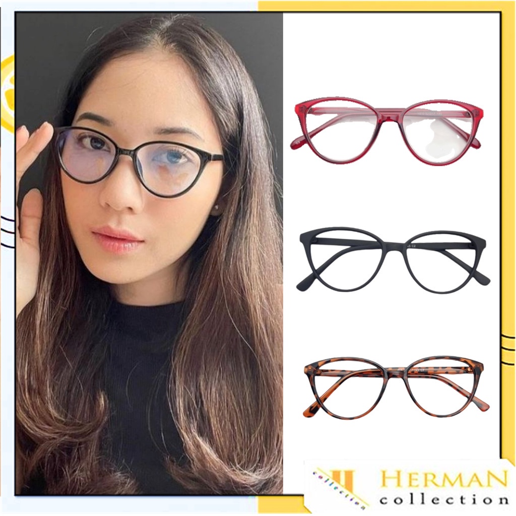 Jual HC Kacamata Anti Radiasi 6618 Kaca Mata Wanita Pria Frame ...
