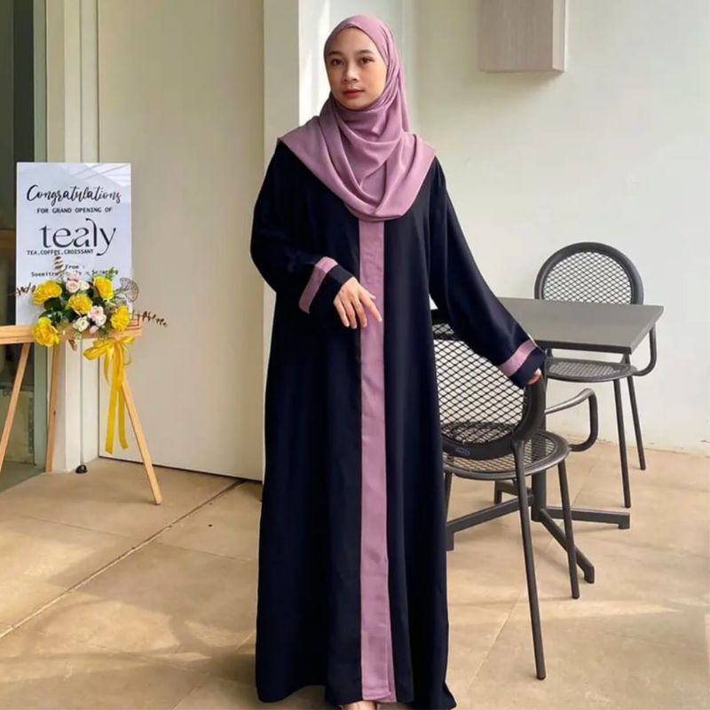 Jual promo-Abaya arab terbaru-gamis hitam remaja kekinian- dress remaja-dress muslimah | Shopee ...