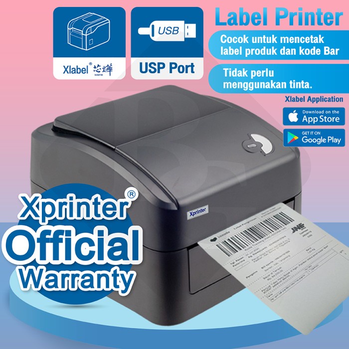 Jual Printer Barcode Label Thermal Xprinter USB model XP-420B | Shopee ...