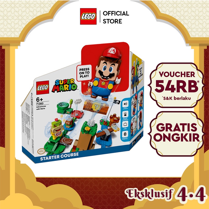 Jual LEGO Super Mario 71360 Adventures with Mario Starter Course (231 ...