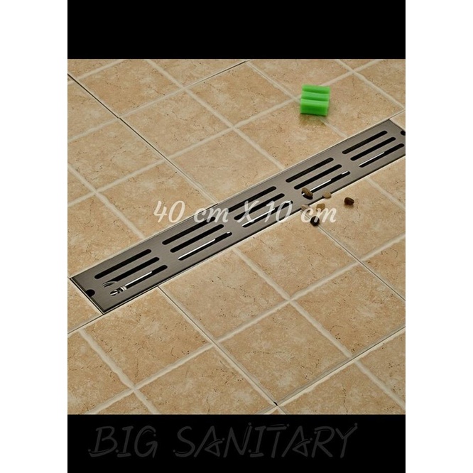 Jual Floor Drain Stainless Model Panjang 40 Cm / Saringan Air Got ...