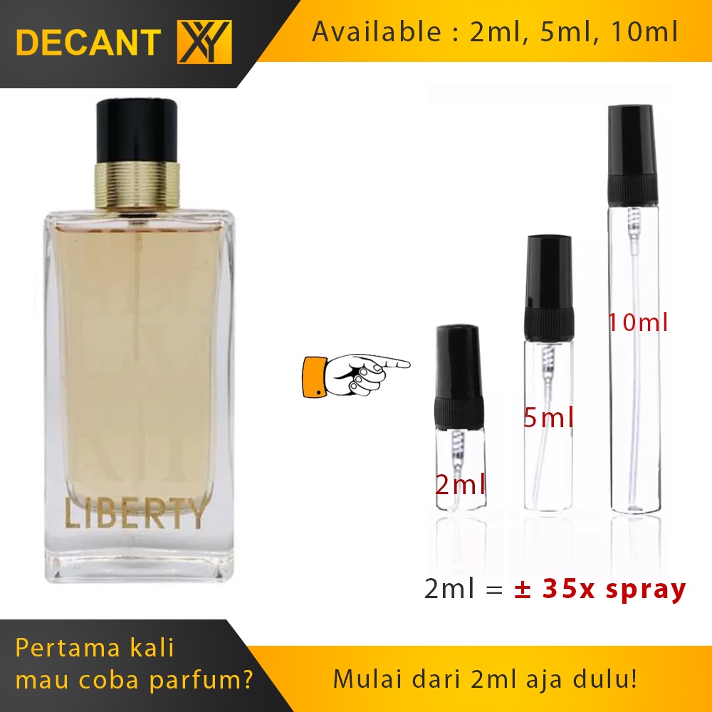 Jual Decant Fragrance World Liberty for Women EDP 2ml 5ml 10ml | Shopee ...