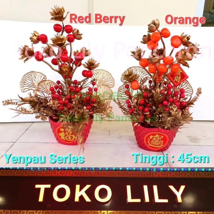 Jual Artificial CNY Lucky Tree Red Berry / Pohon Rezeki Imlek / Jeruk ...