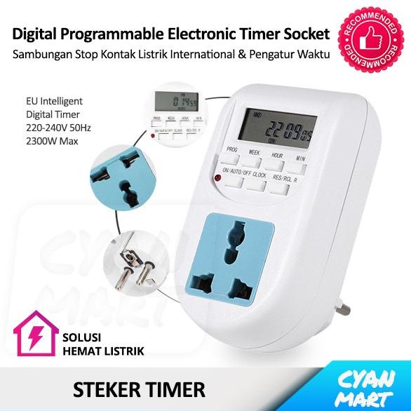 Jual Stop Kontak Steker Listrik International Digital Timer ...