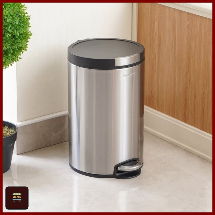 Jual KRISBOW Tempat Sampah Injak Stainless Steel Pedal Bin Round ...