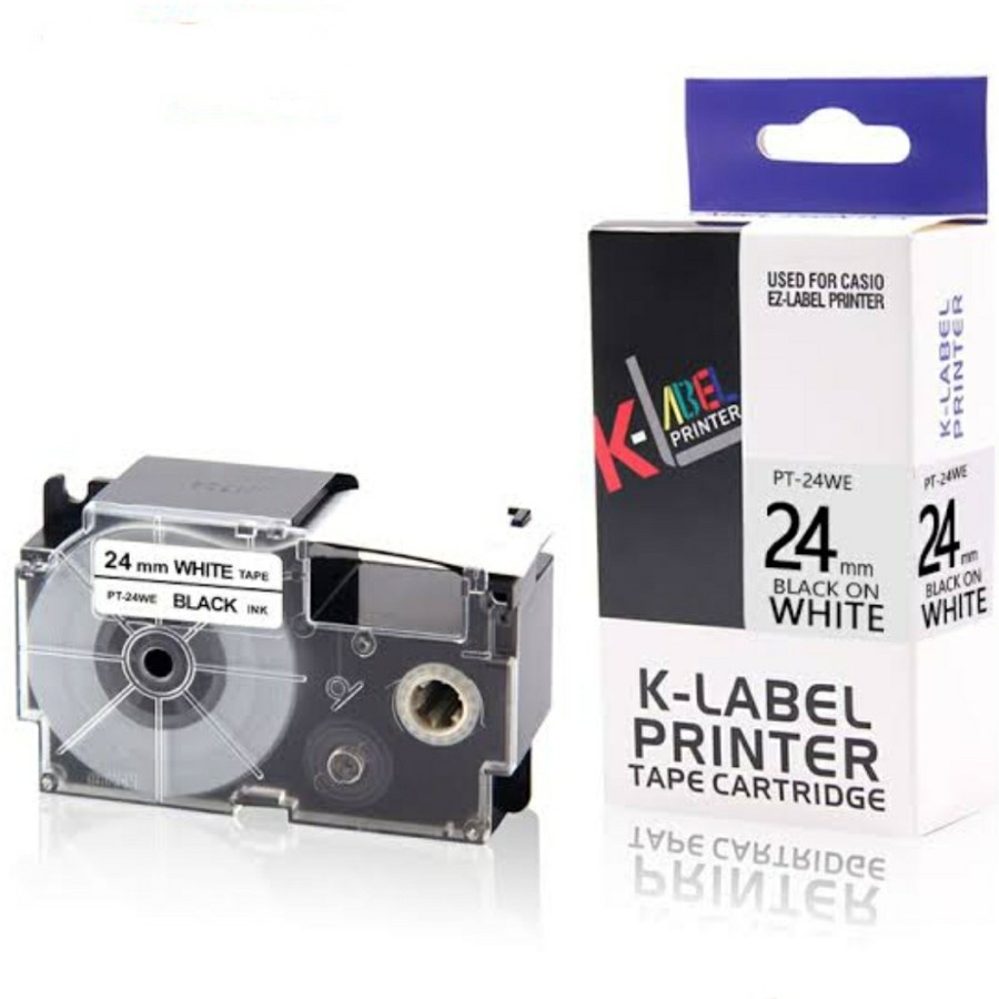 Jual Refill K-Label Printer EZ Label 24MM Compatible Casio Tape ...
