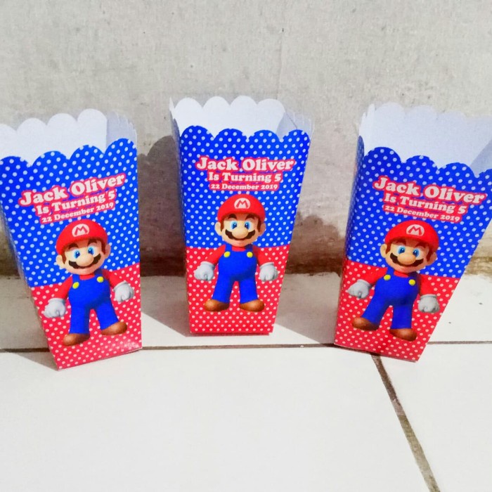 Jual Piringku Mario Bross Tempat Popcorn Perlengkapan Ulang Tahun ...