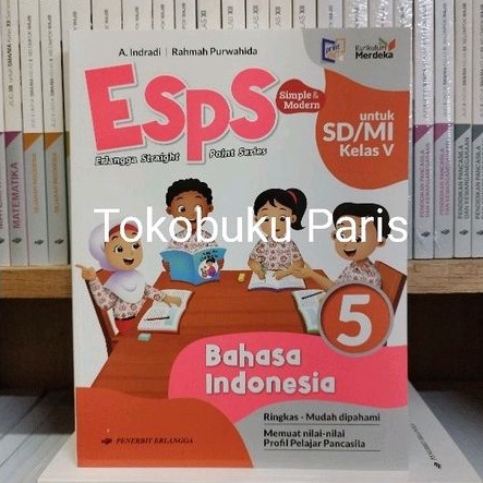 Jual ORI ESPS Bahasa Indonesia sd/mi kelas 5 kurikulum merdeka Erlangga | Shopee Indonesia