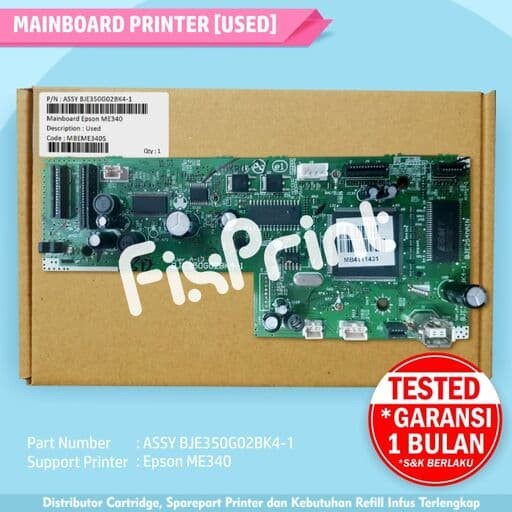 Jual Board Printer Epson Me340, Mainboard Epson Me340, Motherboard Me ...