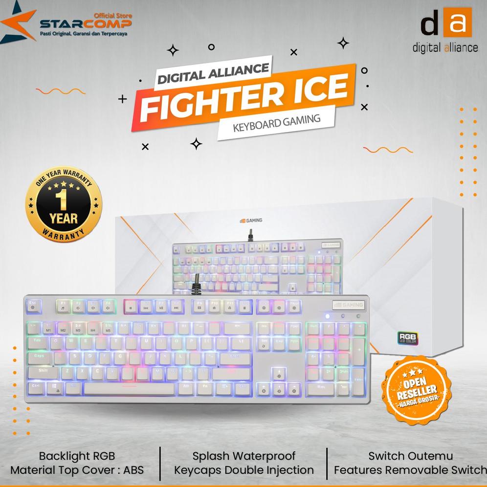 Jual Digital alliance Keyboard Gaming Meca Fighter ICE RGB DA | Shopee ...