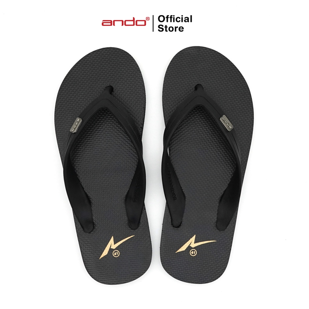 Jual Ando Official Sandal Jepit Hawaii Lucky Pria Dewasa - Hitam/Hitam | Shopee Indonesia