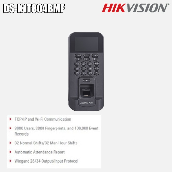 Jual Access Control Terminal / Series Fingerprint Hikvision DS ...