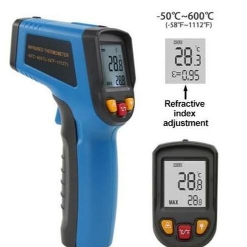 Jual [ready] Termometer Tembak Digital Laser Infrared-thermogun-ukur ...
