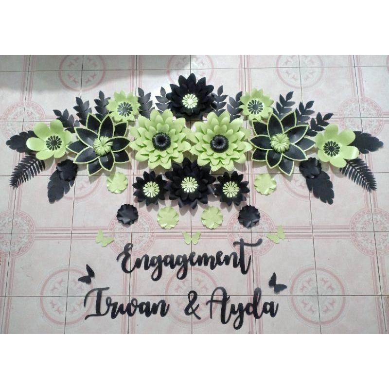 Jual Paper Flower Backdrop Murah/ paperflower/ Bunga Kertas Dekorasi ...