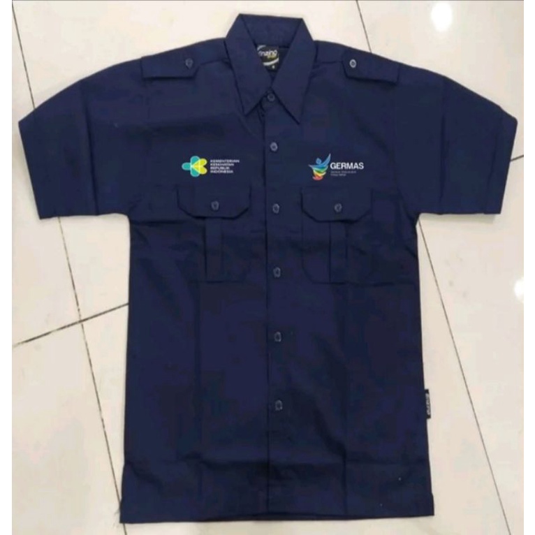 Jual KEMEJA GERMAS BORDIR || SERAGAM GERMAS BORDIR || BAJU GERMAS ...