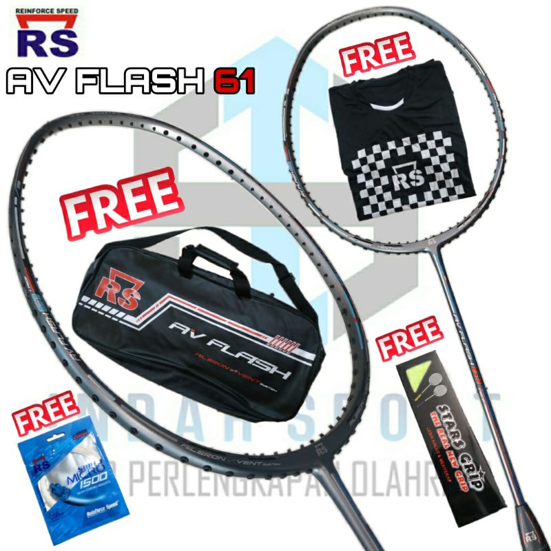 Jual Raket RS Av Flash 61 100% Original | Shopee Indonesia