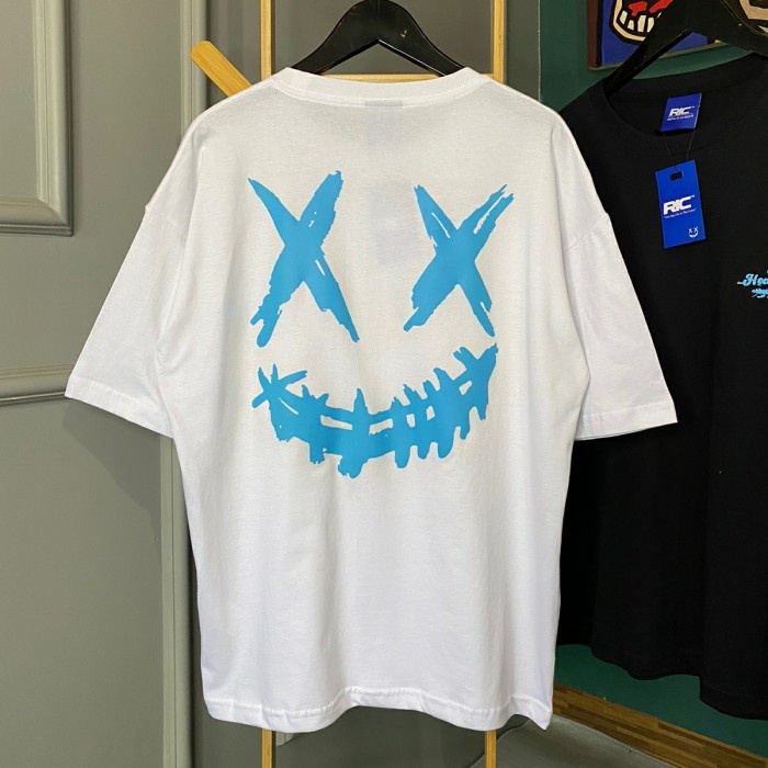 Jual TSHIRT RICKY IS CLOWN WHITE BLUE KAOS PRIA WANITA BRANDED MURAH ...