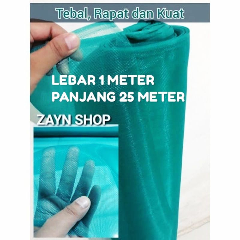 Jual Kasa hijau 1x25 meter / jaring keramba ikan / jaring kandang BSF / jaring ikan | Shopee ...