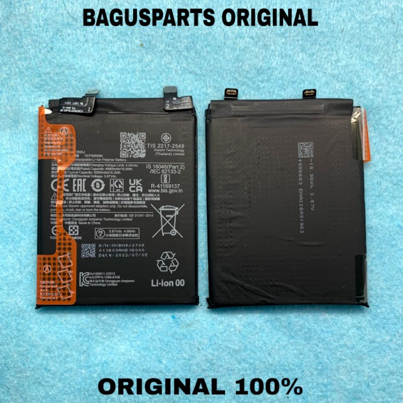 Jual BATRE BATTERY BATERAI BATERAY BM5J XIAOMI MI12T MI 12T ORIGINAL ...