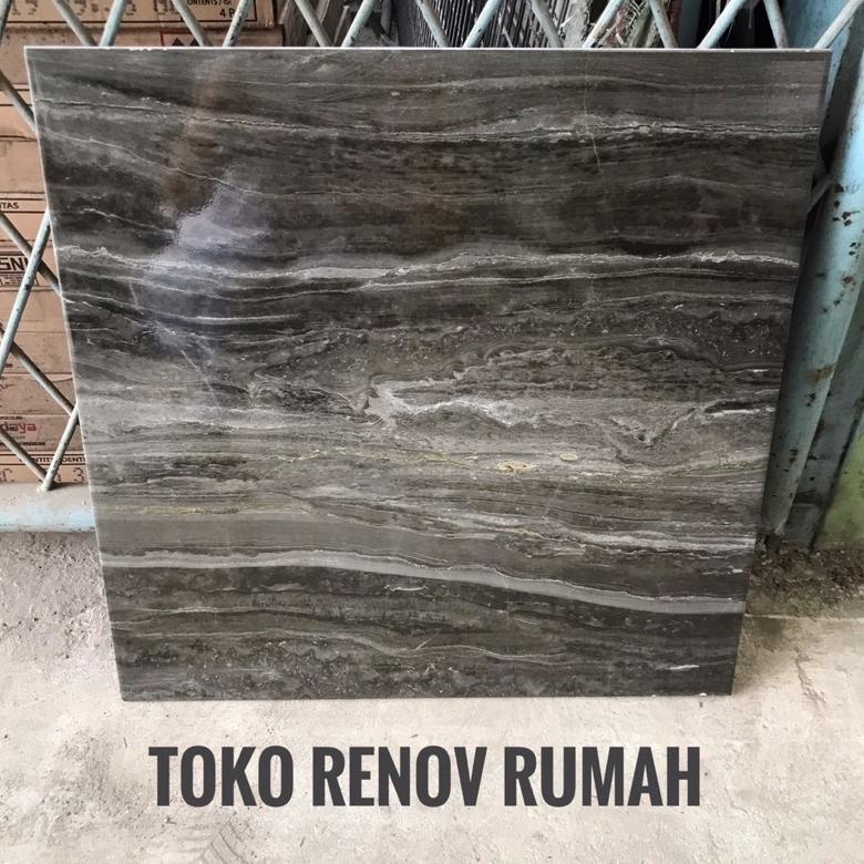 Jual Original % keramik lantai 50x50 hitam motif marmer (glossy ...