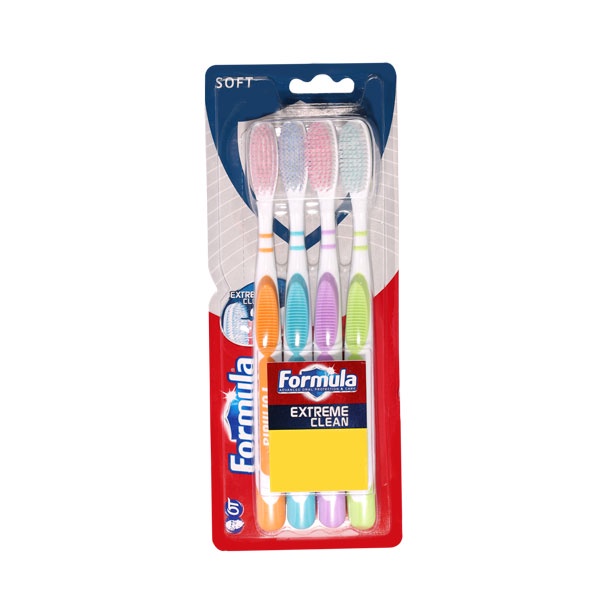 Jual FORMULA TOOTH BRUSH PLATINUM EXTREME CLEANPACK 4PCS - SIKAT GIGI ...