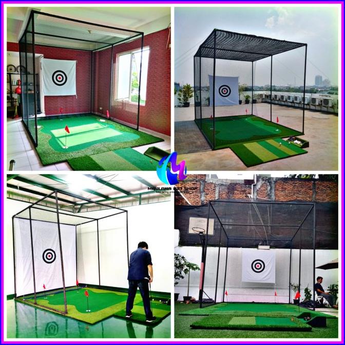 Jual net driving golf complete / jaring golf cage pvc 3mx3mx3m | Shopee ...