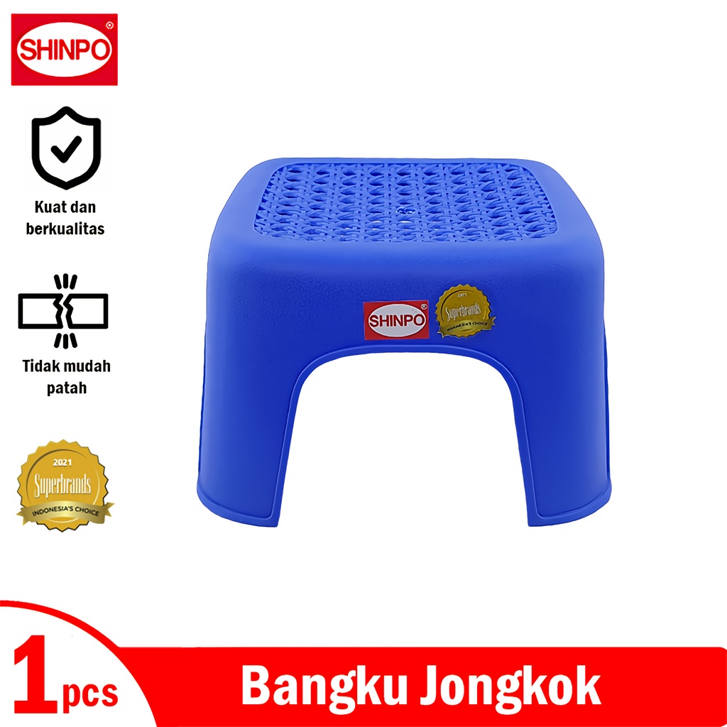 Jual Shinpo Bangku Plastik Kecil 21 X 21 Cm Bangku Segi Blando Squat ...