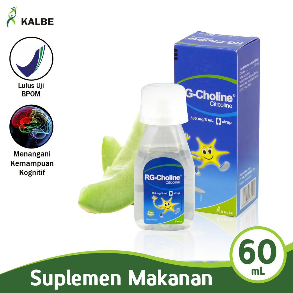 Jual Kalbe Suplemen Sirup 60 Ml Rg-Choline Syrup Menangani Penurunan ...