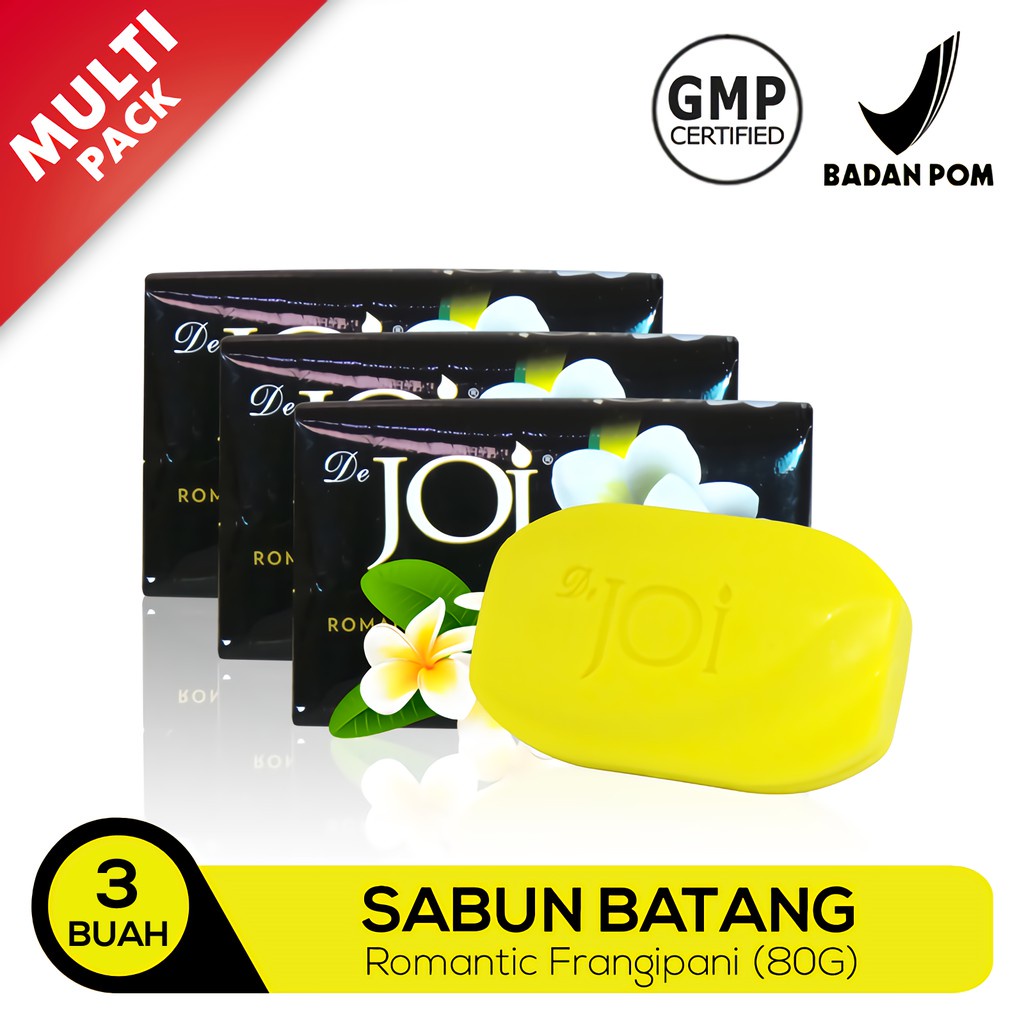 Jual De Joi Sabun Mandi Batang Aroma Melati / Mawar / Kamboja 80G 3 Pcs ...