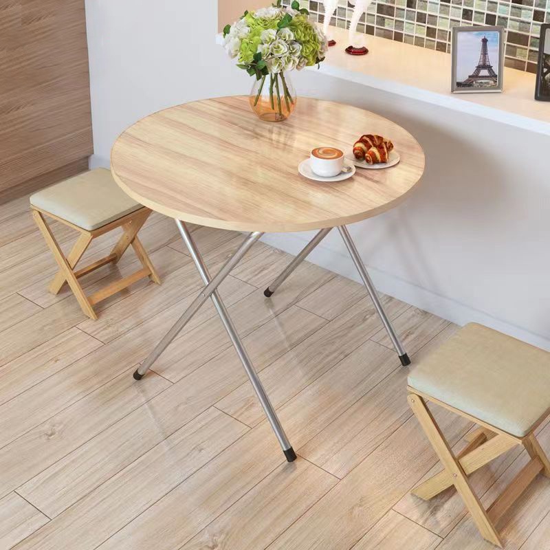 Jual Meja Bulat Minimalis Diameter 60cm x 50cm Bahan MDF Fiberboard ...